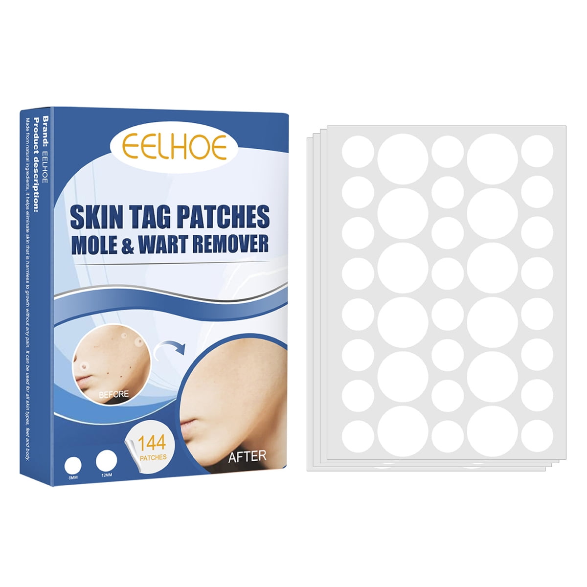 144 Parches Para Eliminar Marcas En La Piel Para Cara Y Cuerpo, Juego ...