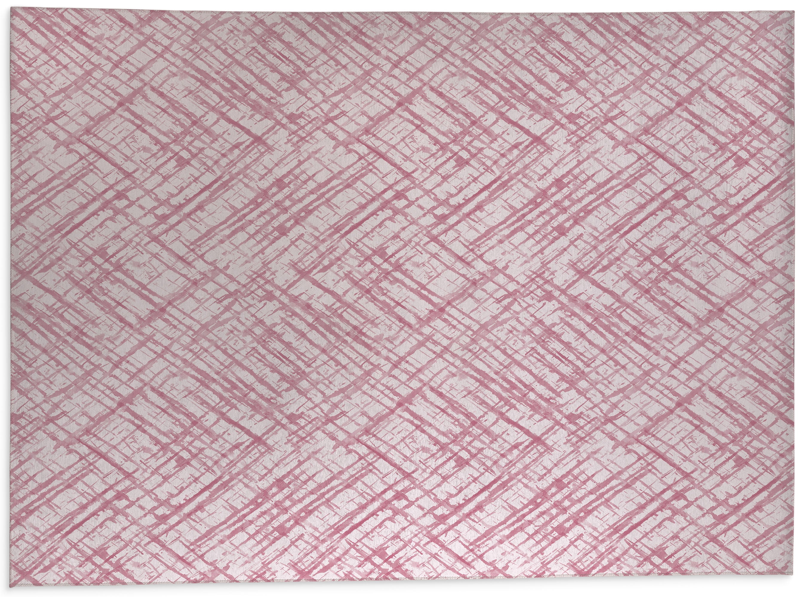 Watercolor Criss Cross Pink Office Mat by Kavka Designs - Walmart.com