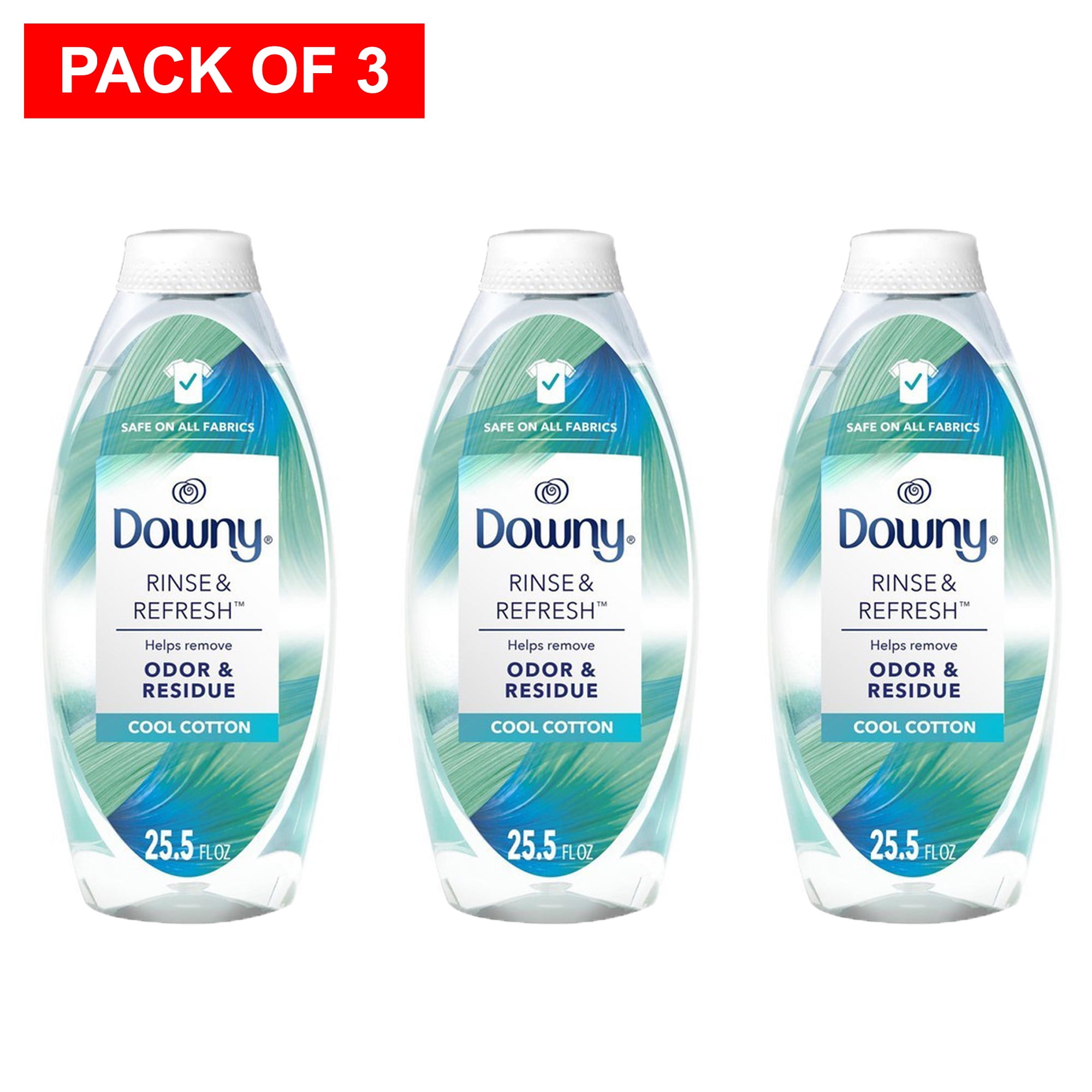 Suavizante Downy Rinse & Refresh, algodón fresco, 754 ml (paquete de 3 ...
