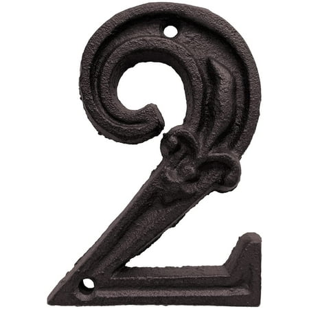 House Numbers, HTAIGUO 4.5 Inch Solid Rustic Cast Iron Numbers,Unique ...