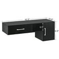BarberPub Barber Wall Mount Station with Drawers, Beauty Multi ...