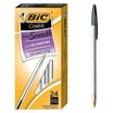BIC Cristal Ballpoint Stick Pens - Medium Pen Point - Black - Clear Barrel - 10 / Pack | Bundle ...