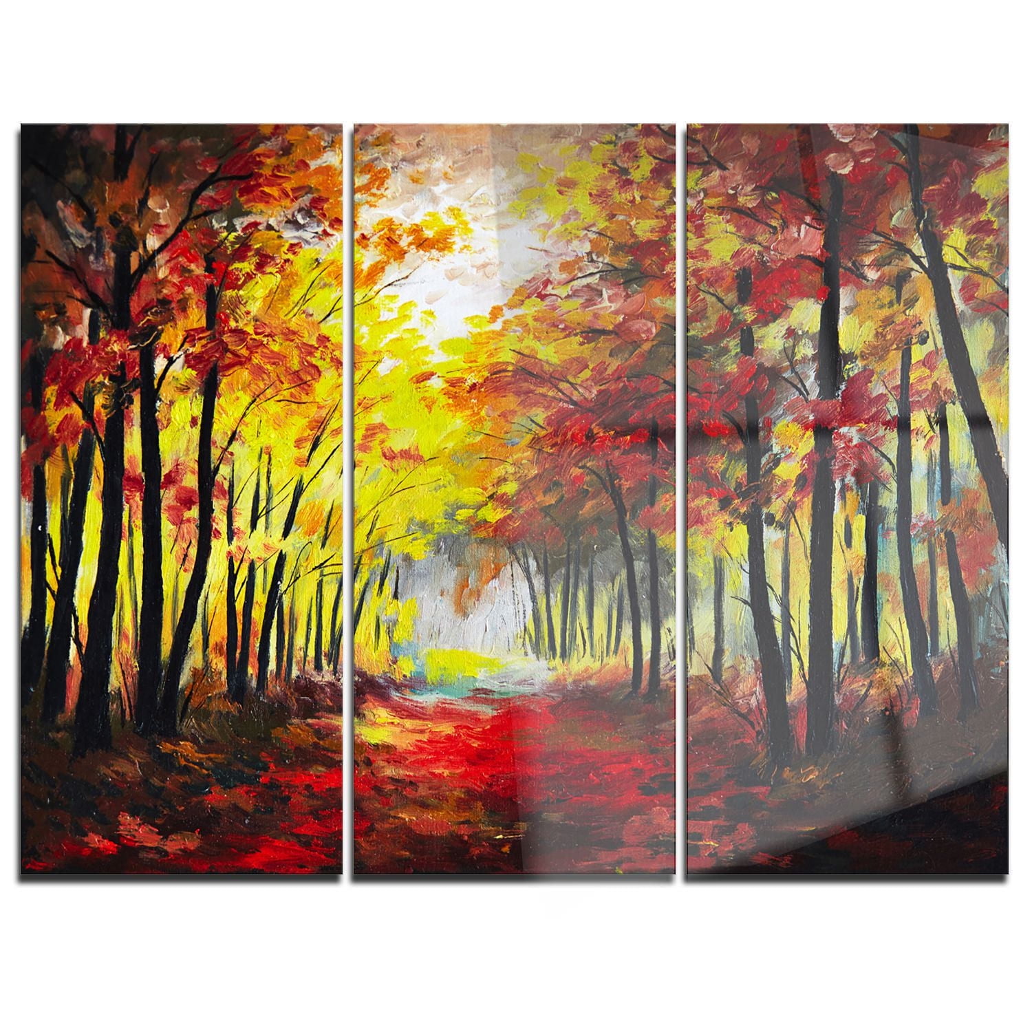 Click here for Designart Design Art Walk Through Autumn Forest Mu... prices