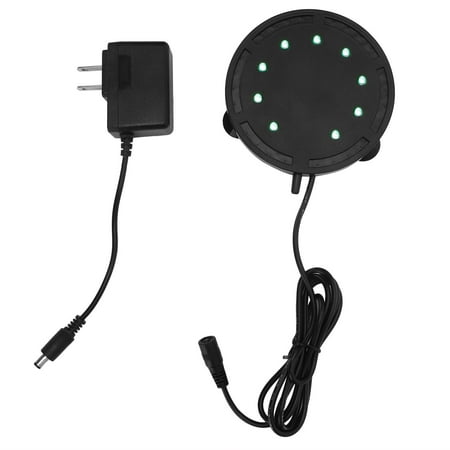 Aquarium LED Air Stone Fish Tank Bubbler Oxygen Diffuser with Lights US ...