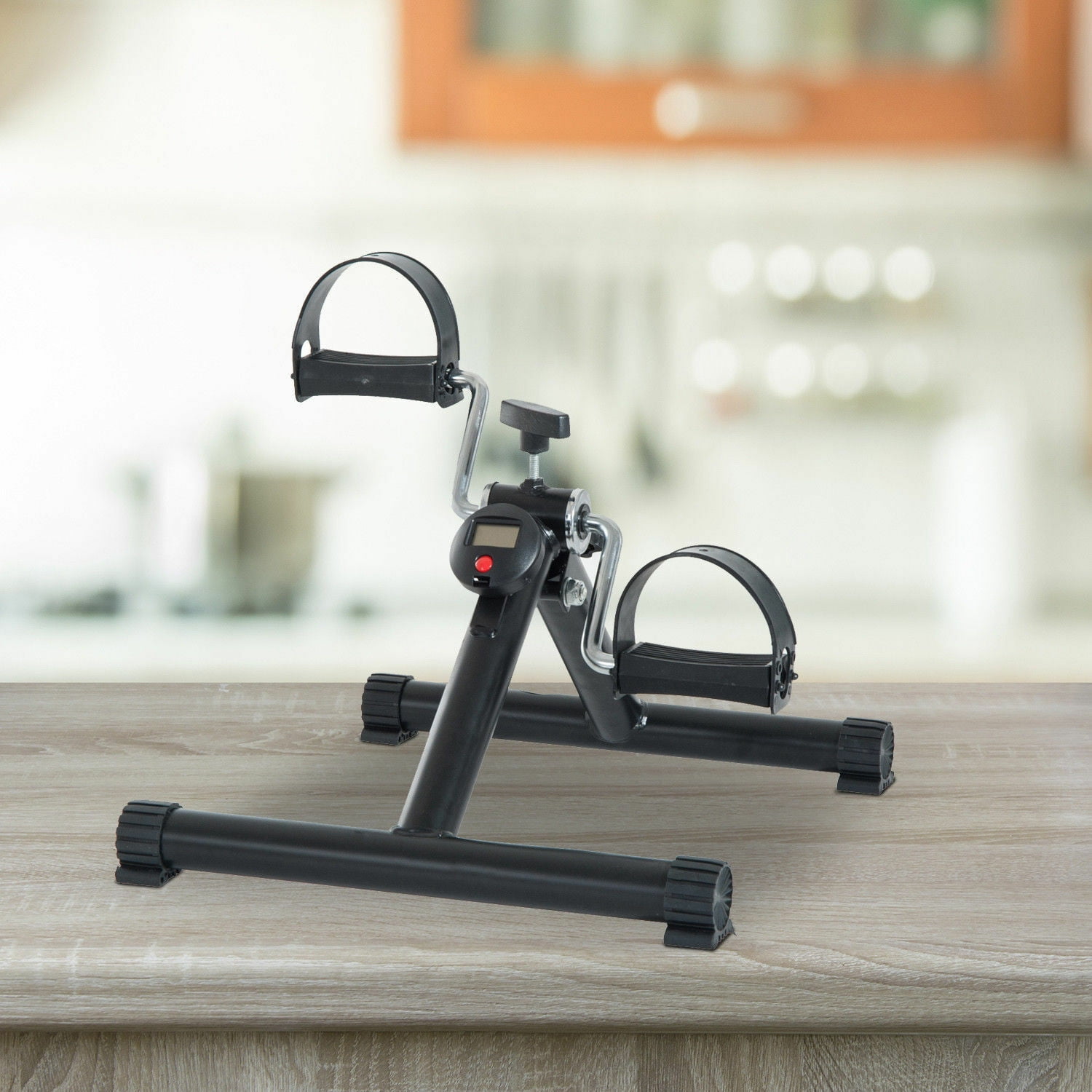 Cardio Mini Cycle Arm Leg Exercise Pedal Bike with LCD Display Home Gym ...