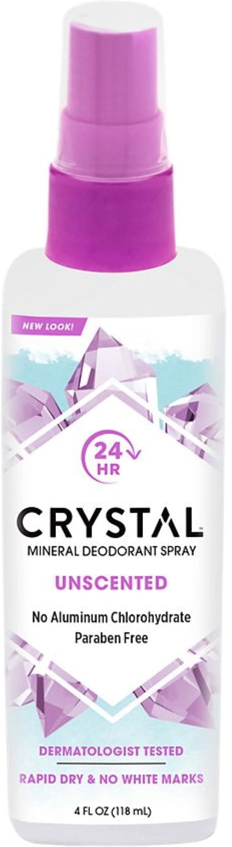 Crystal Body Deodorant - Crystal Mineral Deodorant Spray Unscented - 4 ...