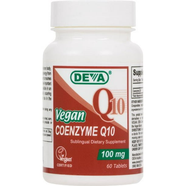Deva Vegan Coenzyme Q-10 - 100 mg - 90 Tablets - Walmart.com - Walmart.com