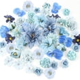 80 Packs Artificial Flowers Heads, Faux Flower Bulk, Assorted Flowers ...