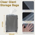 10 Pcs Large Clear Plastic Bags, 40" x 60" Dustproof Large Storage Bags ...