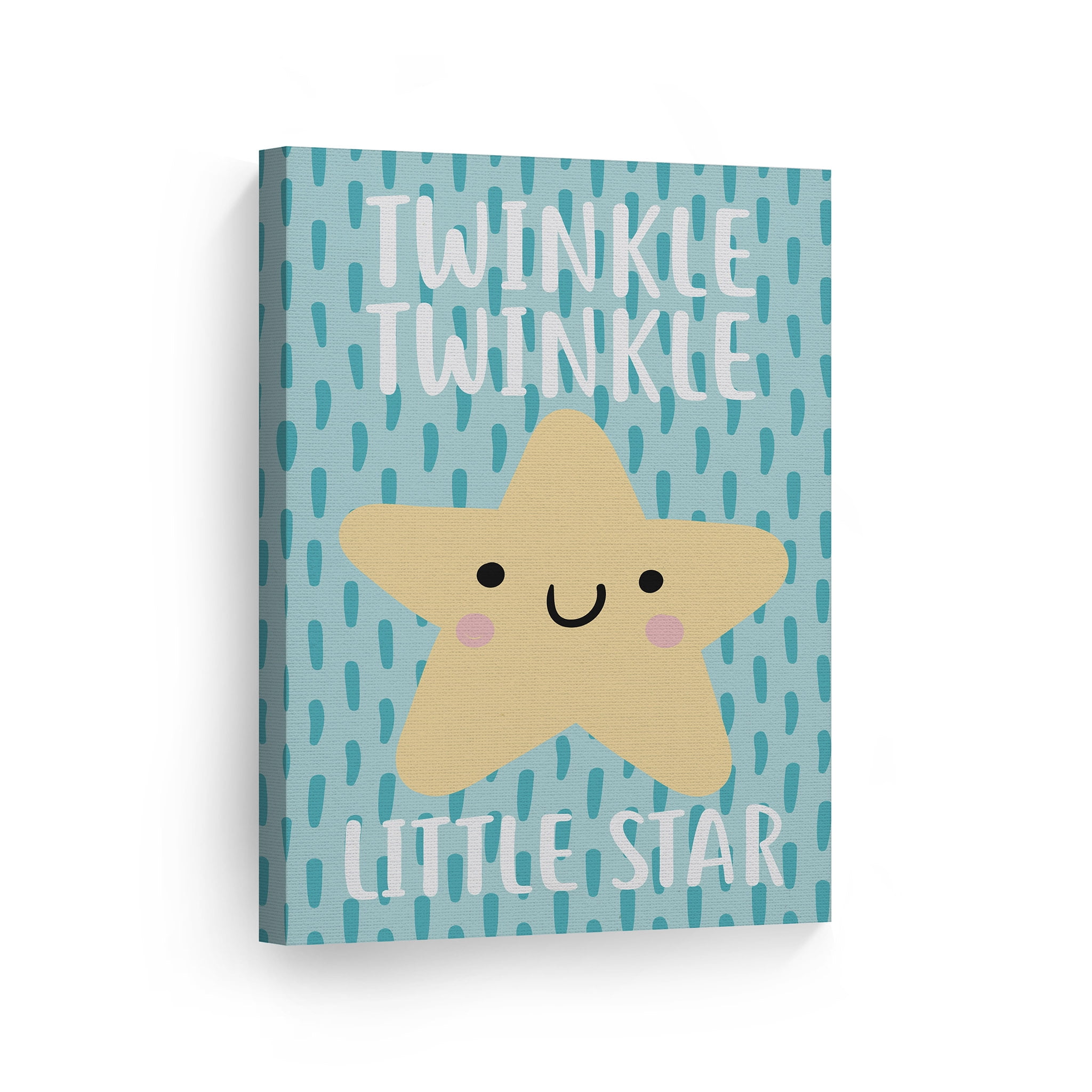 Smile Art Design Lovely Twinkle Twinkle Little Star Lettering Blue ...