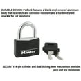 Master Lock 141D 1-9/16" Black Vinyl Cover Brass Padlock - Walmart.com