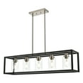 MELUCEE Dining Room Light Fixtures Over Table Black, 5 Lights Linear ...