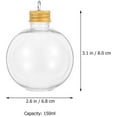 SRWEHG-Christmas Tree Fillable Ornaments Light Bulb Shape Ball Bottles ...
