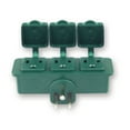 Hyper Tough Indoor Outdoor Grounded Outlet Wall Adapter Green 3 Outlets ...