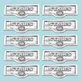 10 Switch Plate Tags STAIRS Name Signs Labels Chrome Brass Traditional ...