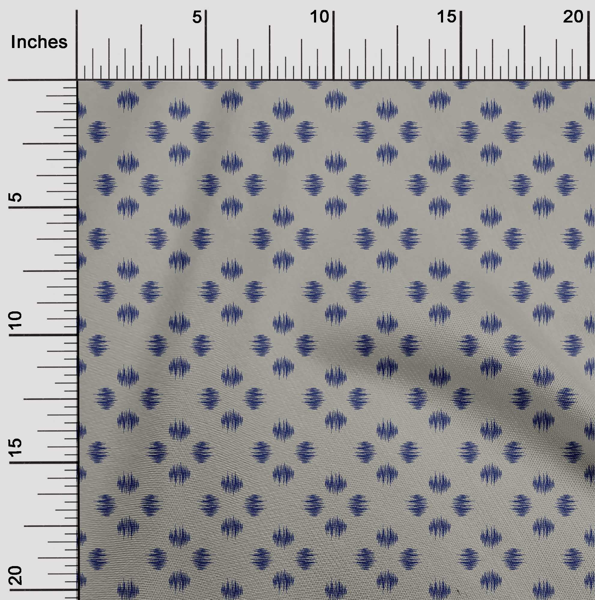 oneOone Silk Tabby Fabric Small Motif Ikat Print Fabric By Yard 42 Inch ...