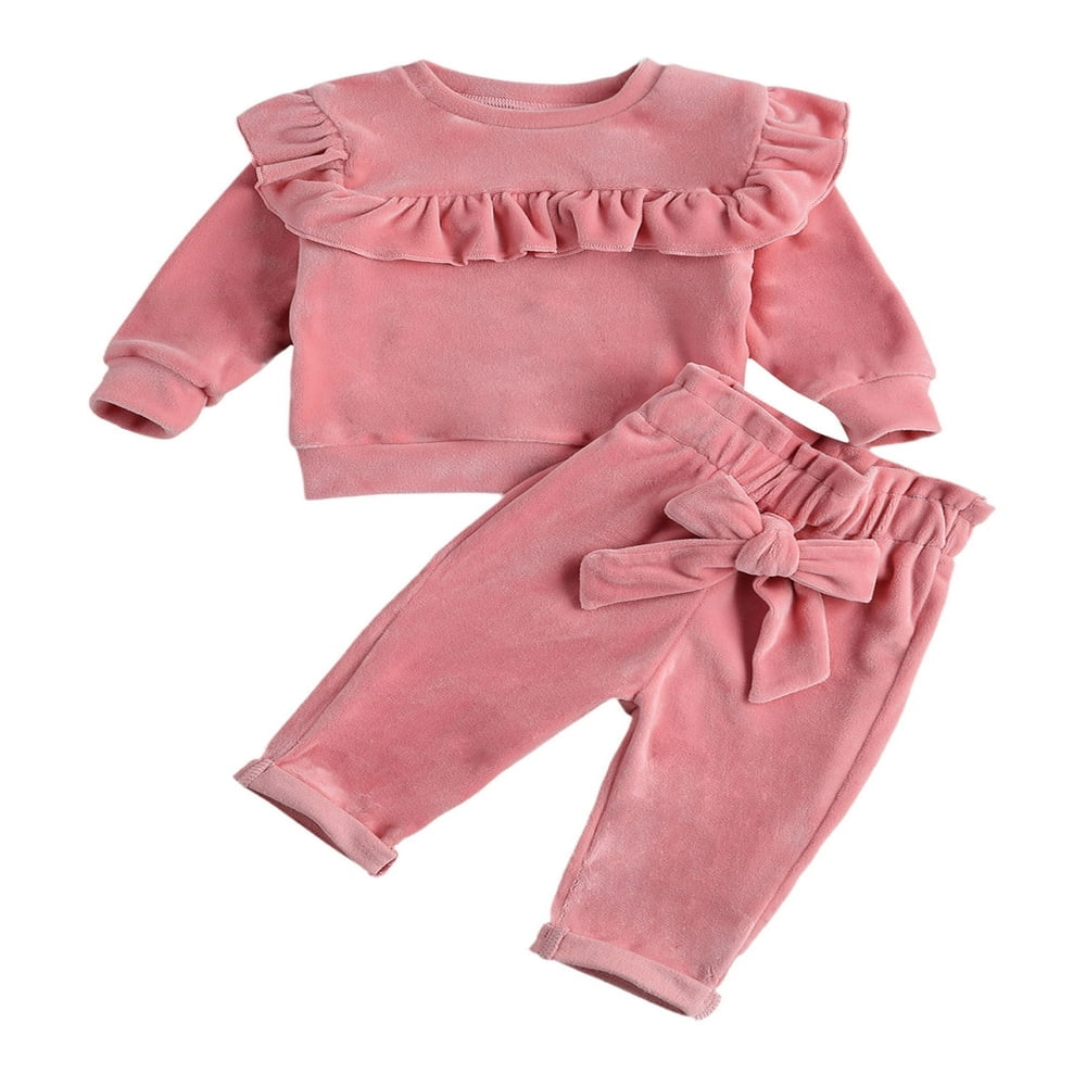 Click here for Generic Newborn Baby Girls Velvet Outfit Sets Ruff... prices