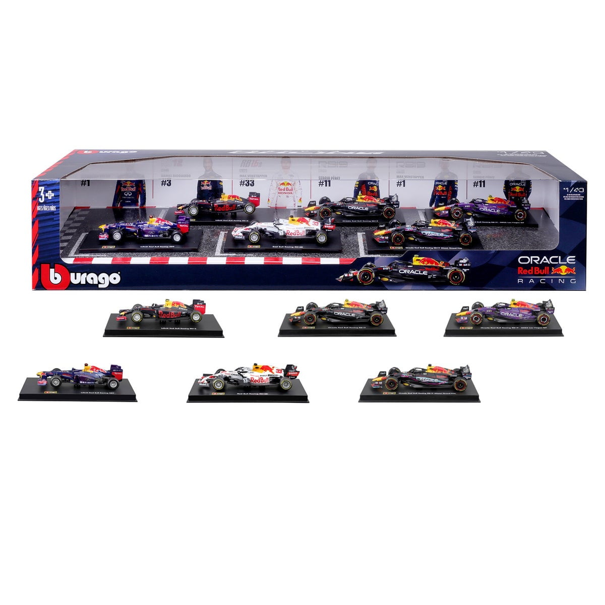 Click here for Bburago 1:43 Red Bull Formula Racing Die Cast 6-Pa... prices