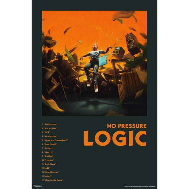 Laminated Logic Merch No Pressure Album Cover Art Track List Rap ...