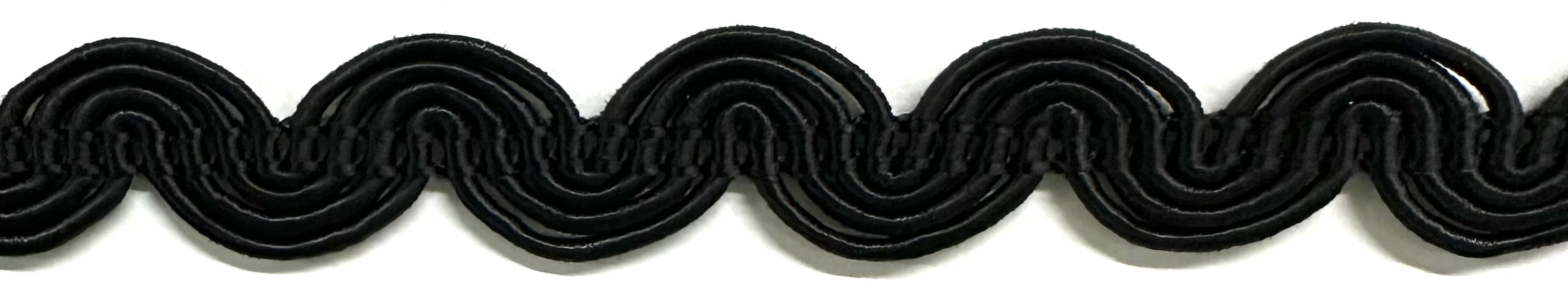 1/2" Large Scroll Braid Gimp Trimming - 12 Yards! - Color: Black ...