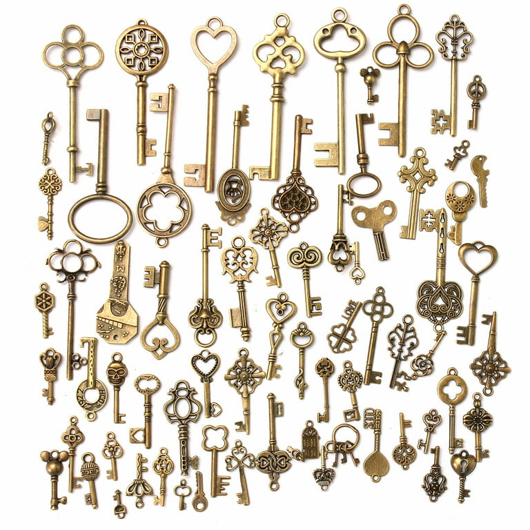 Antique Heart Skeleton Keys