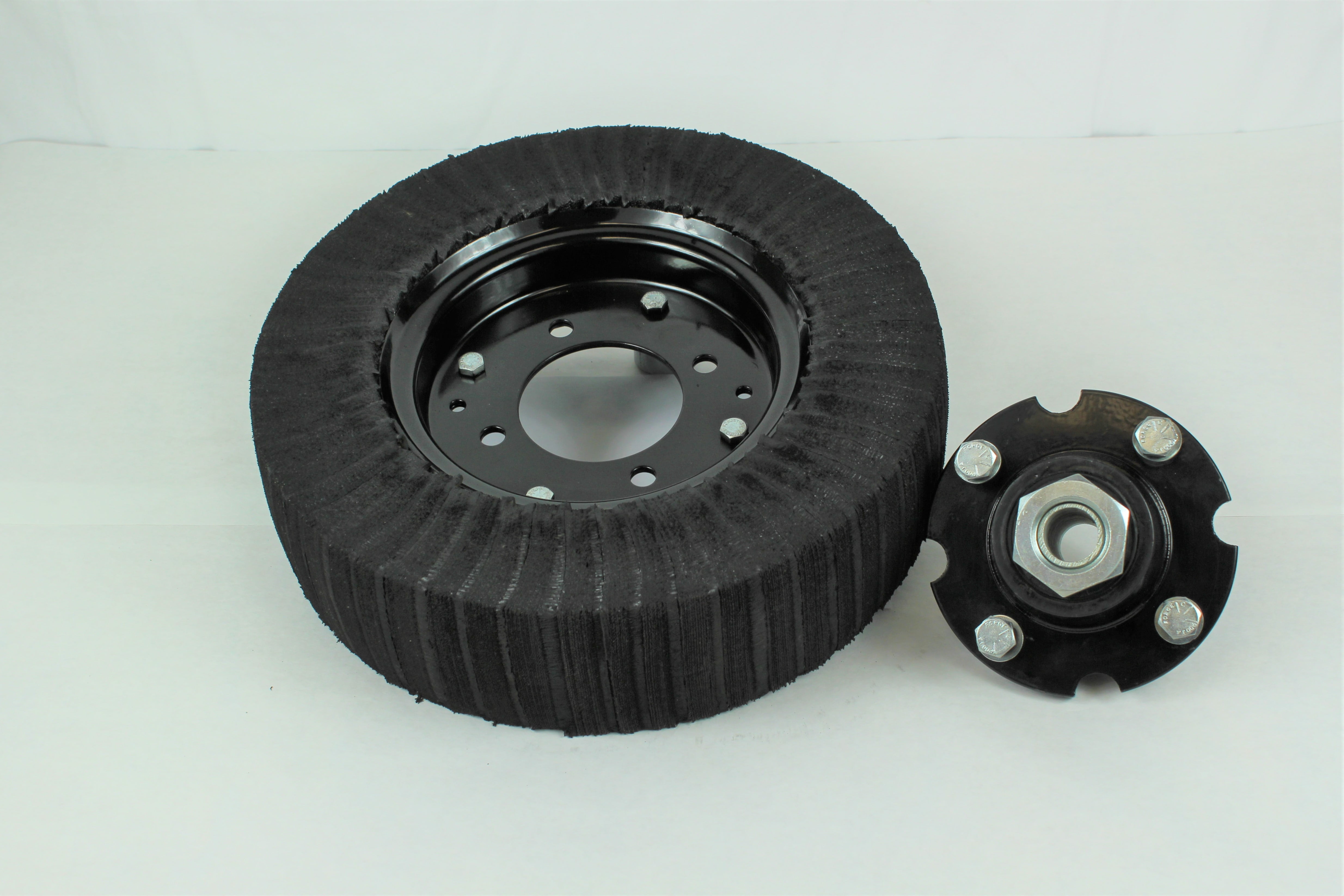 15" Laminated Wheel & Hub Fits 1" Axel - Heavy Duty Cast Iron Hub ...