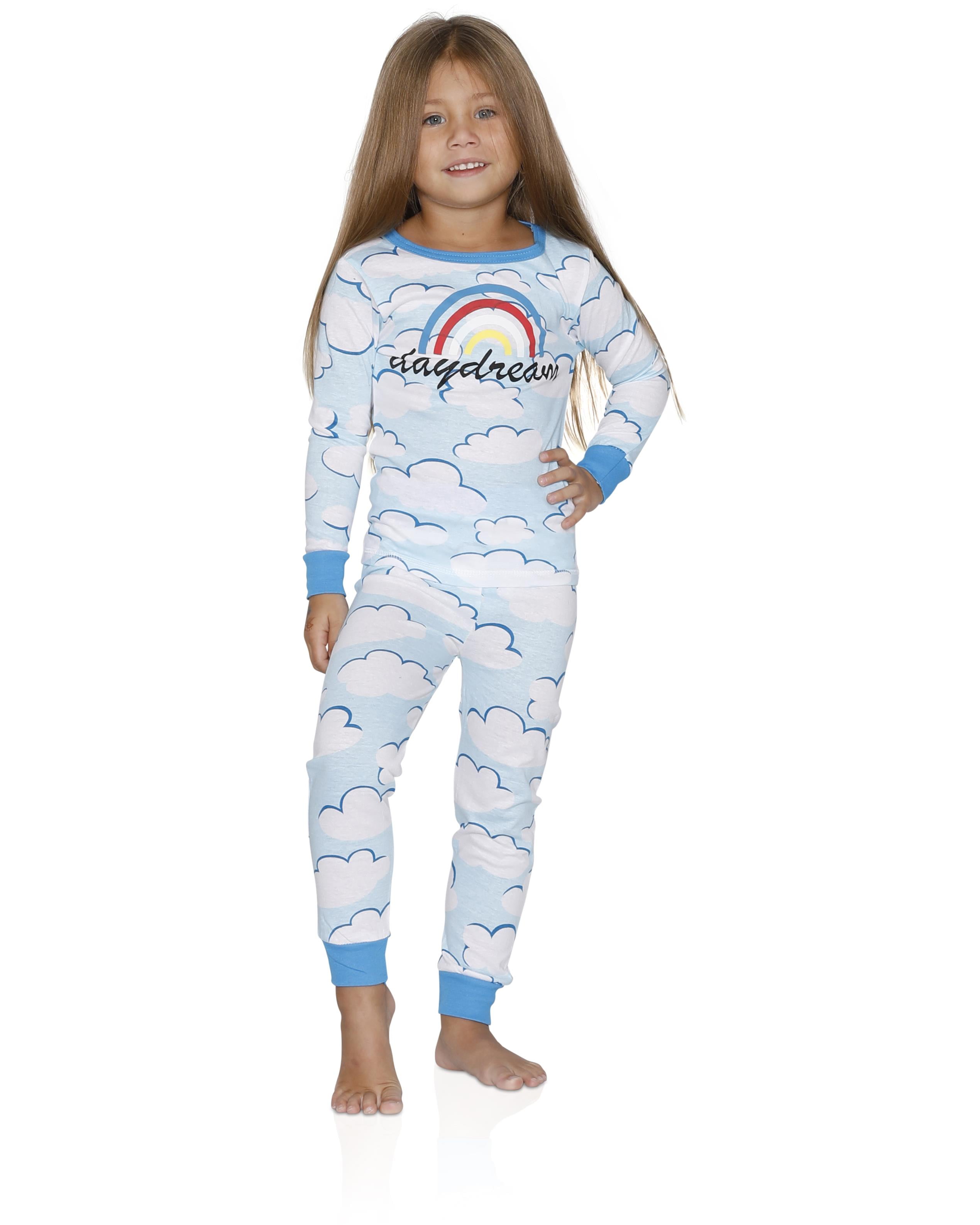 Prestigez - Cozy Couture Girls Pajama 2 Piece Graphic Top and Pants ...