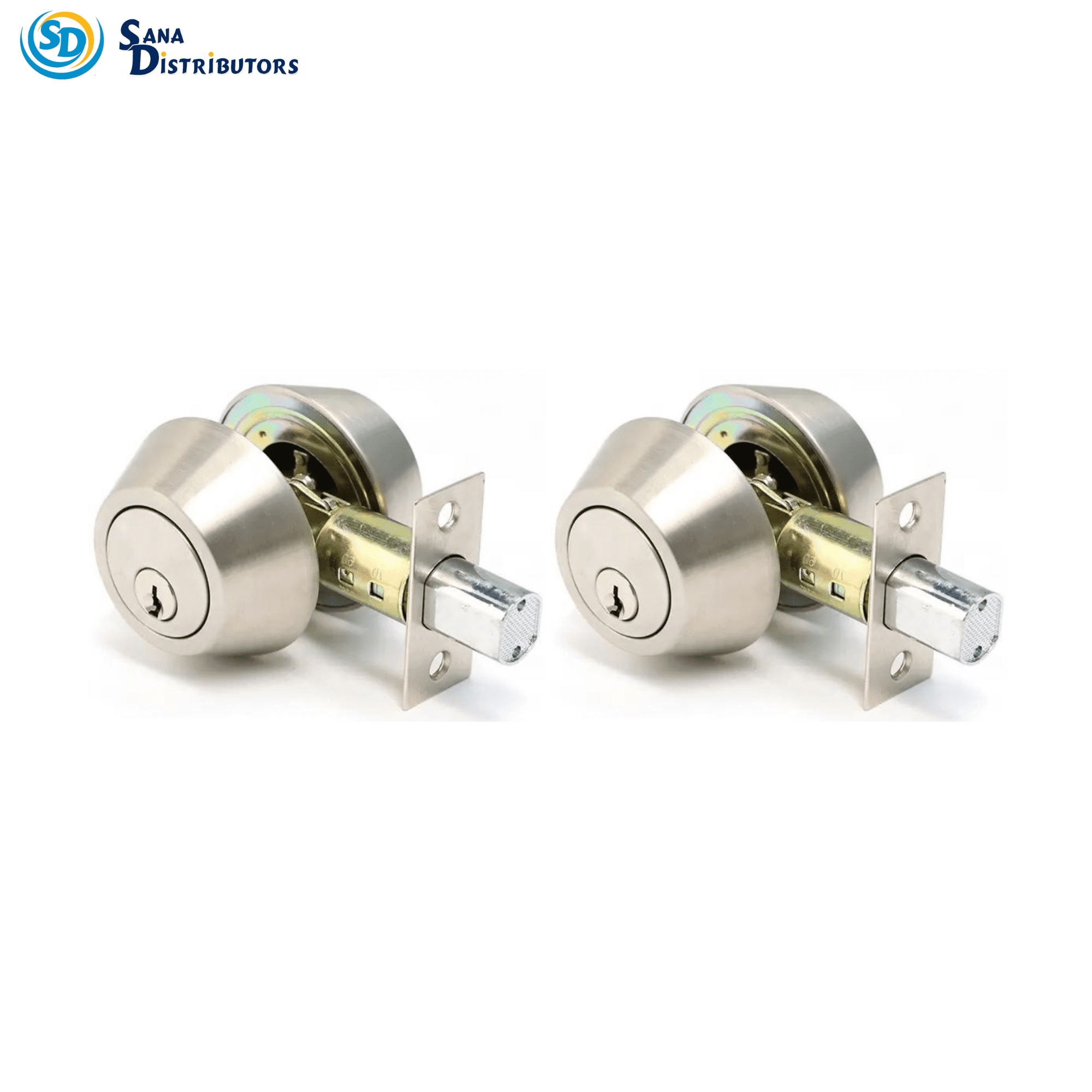 Click here for Sd Deadbolt Lock With Key - Stainless Steel (Pack... prices