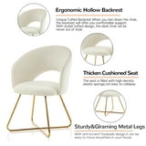Furniliving Velvet Accent Chair with Metal Frame, Beautiful Seating for ...