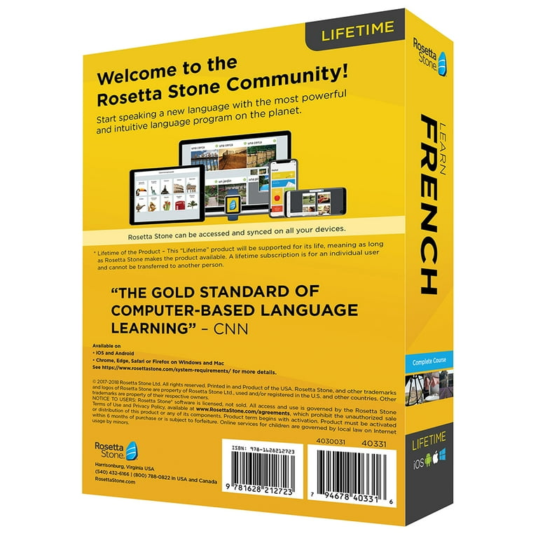 Rosetta Stone Software French