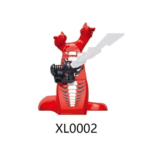 Figuras de dibujos animados Ninja Morro Oni Omega, minibloques de ...