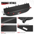 Ikon Motorsports Retractable Cargo Cover Rear Trunk Privacy Security ...
