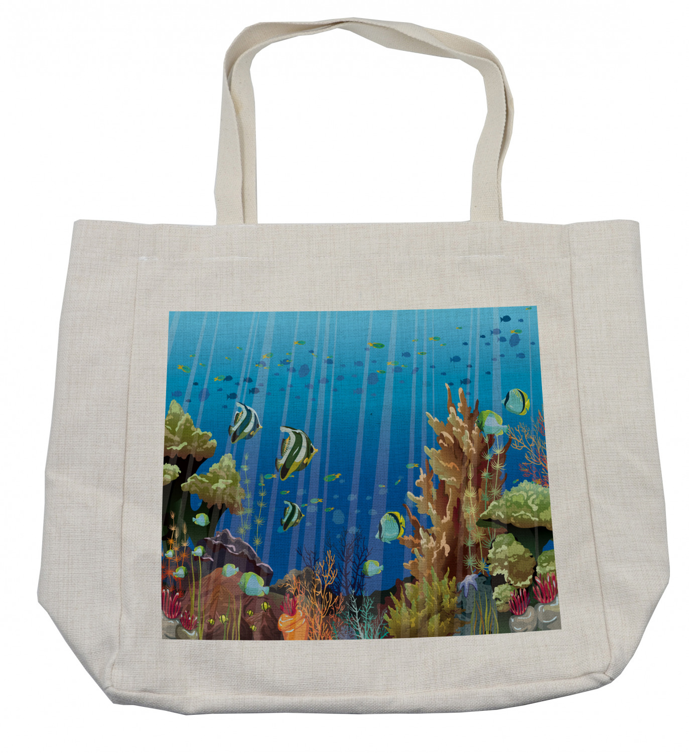 Marine Shopping Bag, Majestic Universe Deep Underwater World Exotic ...