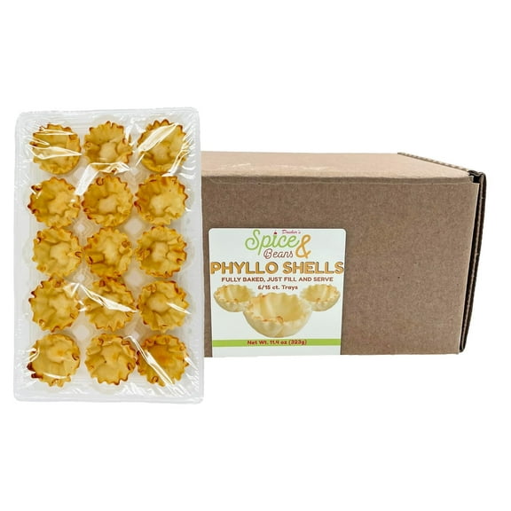 Athens Mini Fillo Dough Shells 1.9 Oz 54g, 2 Packs, 15 Shells Each ...