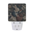 2PCS LED Night Light Auto On/Off Sensor Warm Light Dusk to Dawn for ...