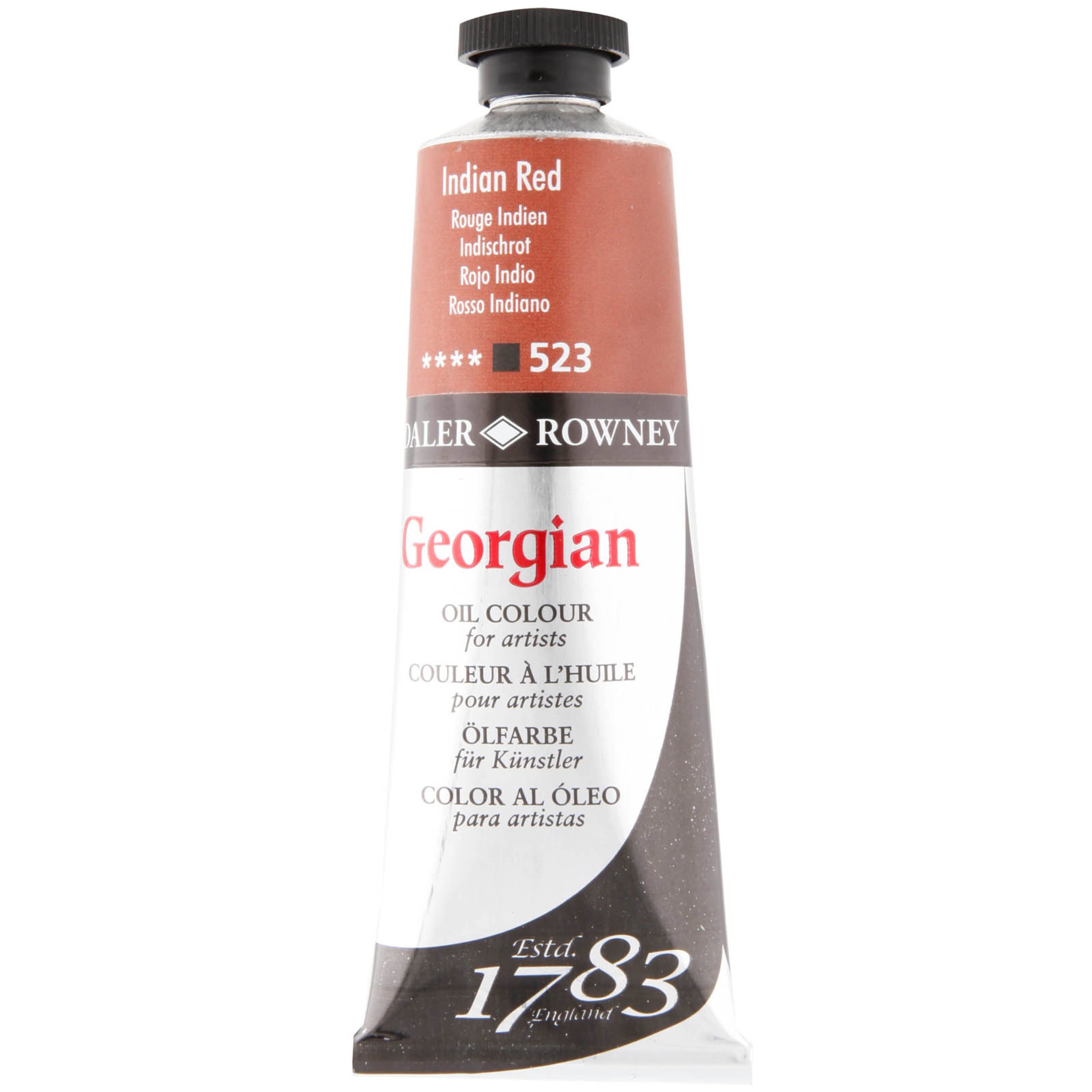 Daler-Rowney Georgian Oil Color, 75ml Tube, Indian Red - Walmart.com