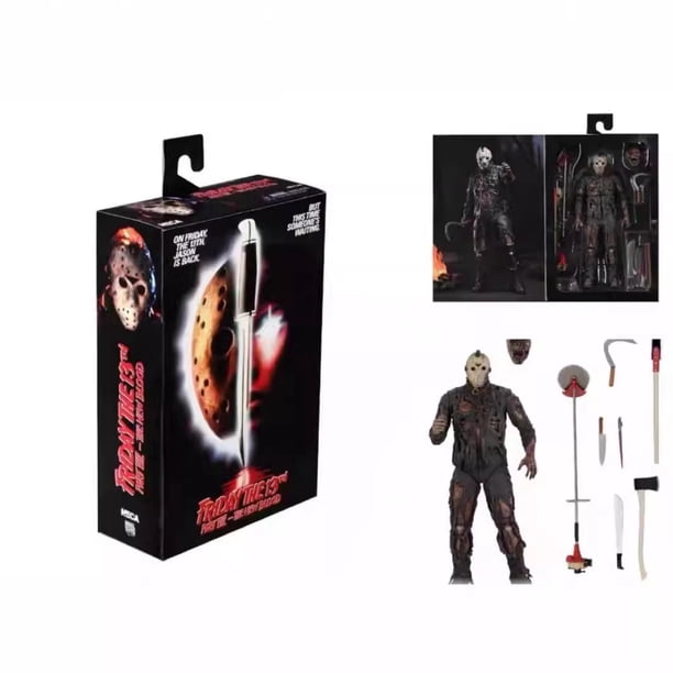 NECA Black Friday VIERNES 13 Capítulo 4 Jason Deluxe Edition Figura ...