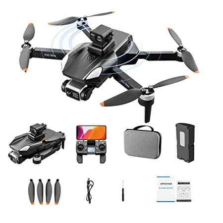 Folding Drone with 4K ESC Dual Cameras, GPS Brushless Aerial ...