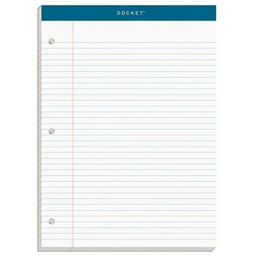 Universal Colored Perforated Note Pads, 8 1/2 x 11, Orchid, 50 Sheet ...