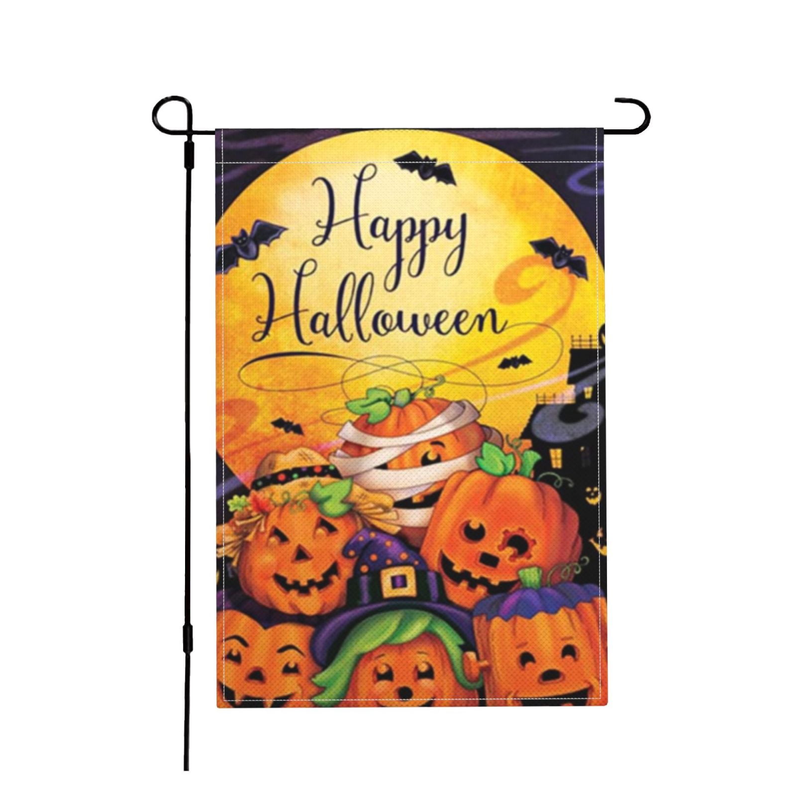 Halloween Garden Flag Decorations Double Sided Outdoor Yard Flag ...