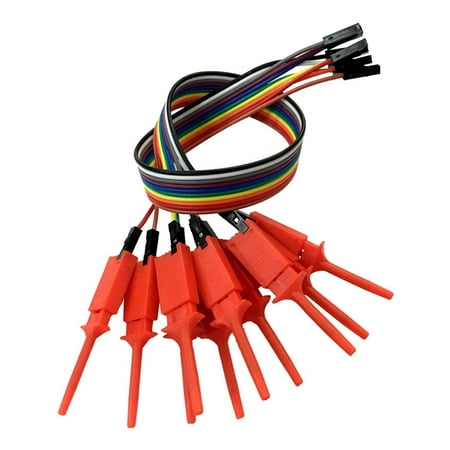 Logic Analyzer Cable Probe Test Hook Clips, Flat Test Hooks with Wire ...