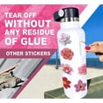 Girly Cute 100 Flower Stickers, Waterproof Vinyl Pack for Scrapbook ...