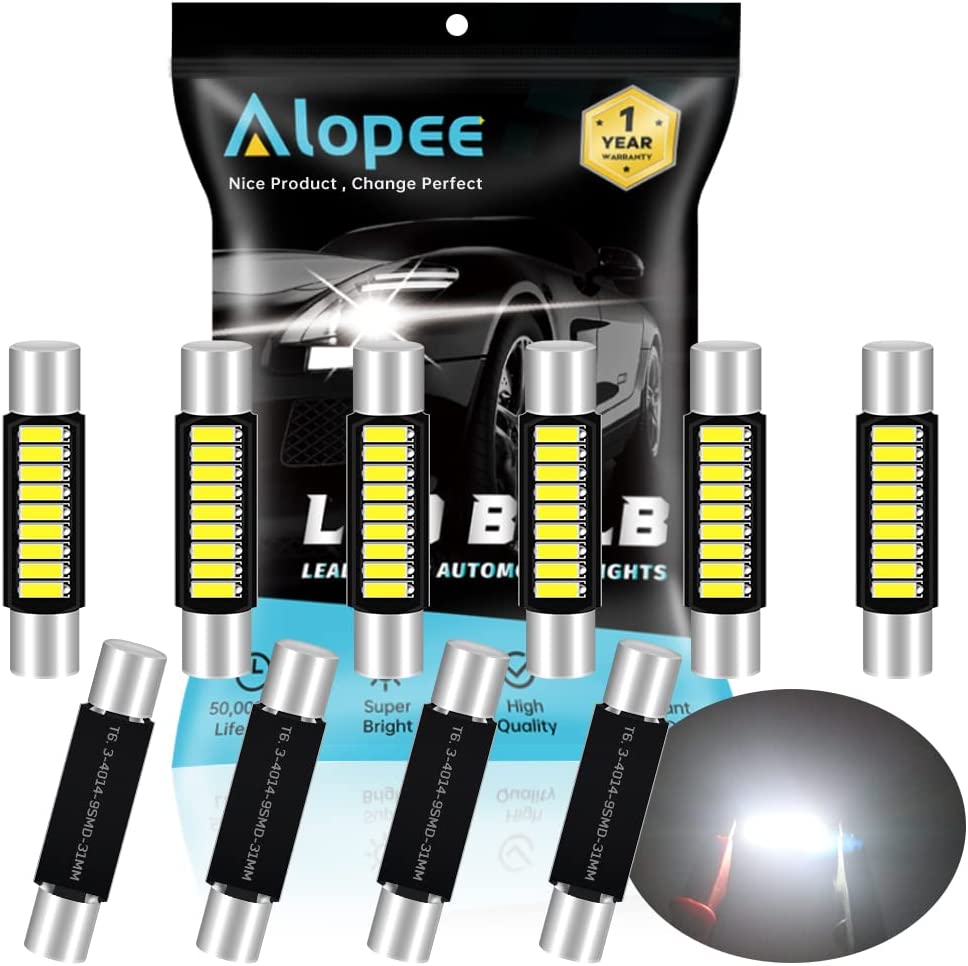 ALOPEE 6614 6614F Bulb 30mm(1.18") 31mm(1.22") 100 Lumens White 9SMD ...