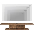 WAMPAT 2-Tier Floating TV Shelf Wall Mounted,Modern Floating ...