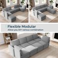 Linsy Home Living Room Large Modular Couch, Sectional Sofa with Storage ...