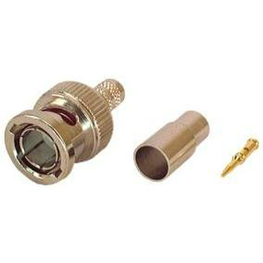 IEC BNC-RG59-PL-75 BNC Male 75 Ohm Coax Connector for Plenum RG59 ...