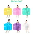 Anself Reusable Kids Raincoats, Waterproof Rain Ponchos with Hood and ...