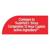 Equate 12 Hour Non-Drowsy Sinus Decongestant Pseudoephedrine HCl ...