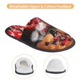 Demon Slayer Akaza Furry Slippers For Men Women Fuzzy House Slippers ...