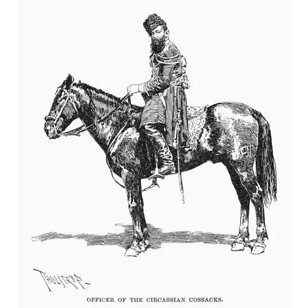 Russian Cossack Officer. /Nofficer Of The Russian Circassian Cossacks ...
